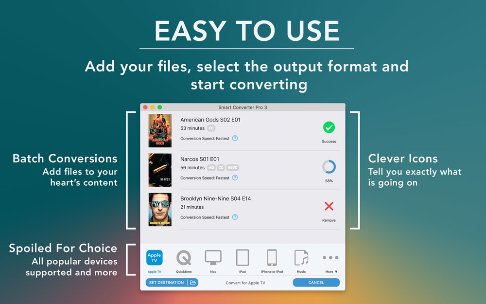Smart Converter Pro Mac 破解版 Mac上快速的视频格式转换软件_麦氪派